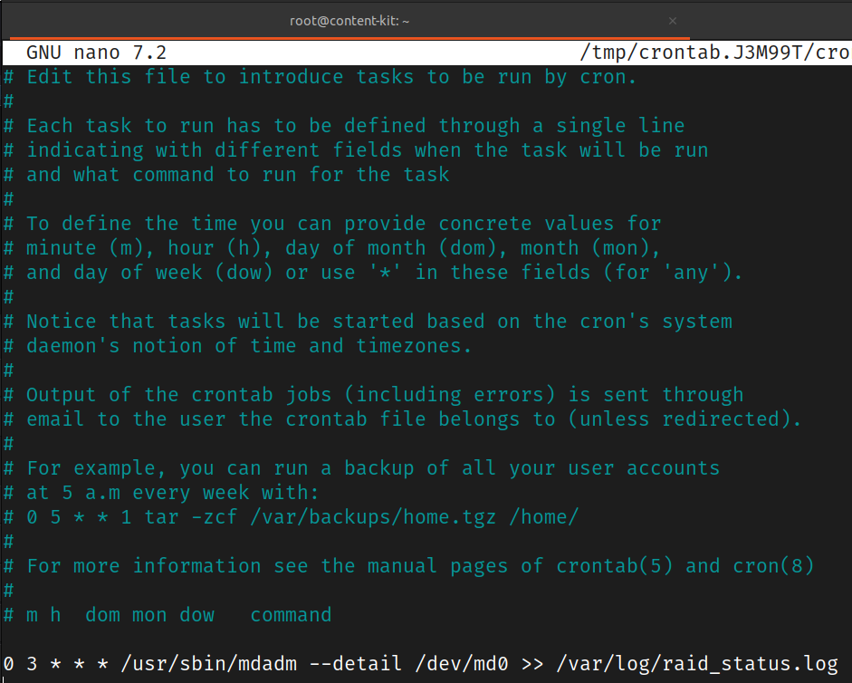 Monitoring software RAID on Linux server