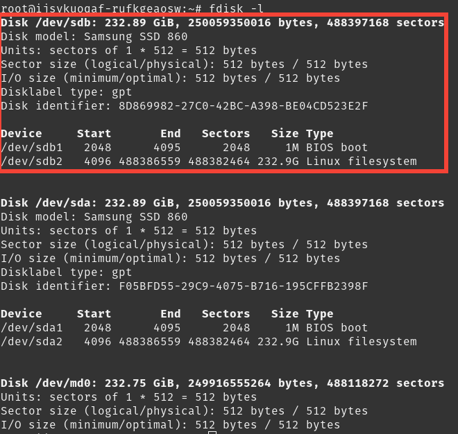 Removing, replacing, and resyncing a disk in a degraded RAID array